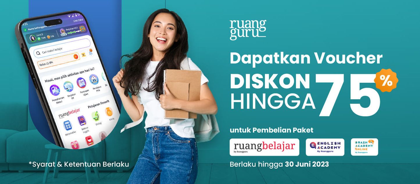 Promo Ruangguru Terbaru & Terlengkap, Diskon Up To 60%!